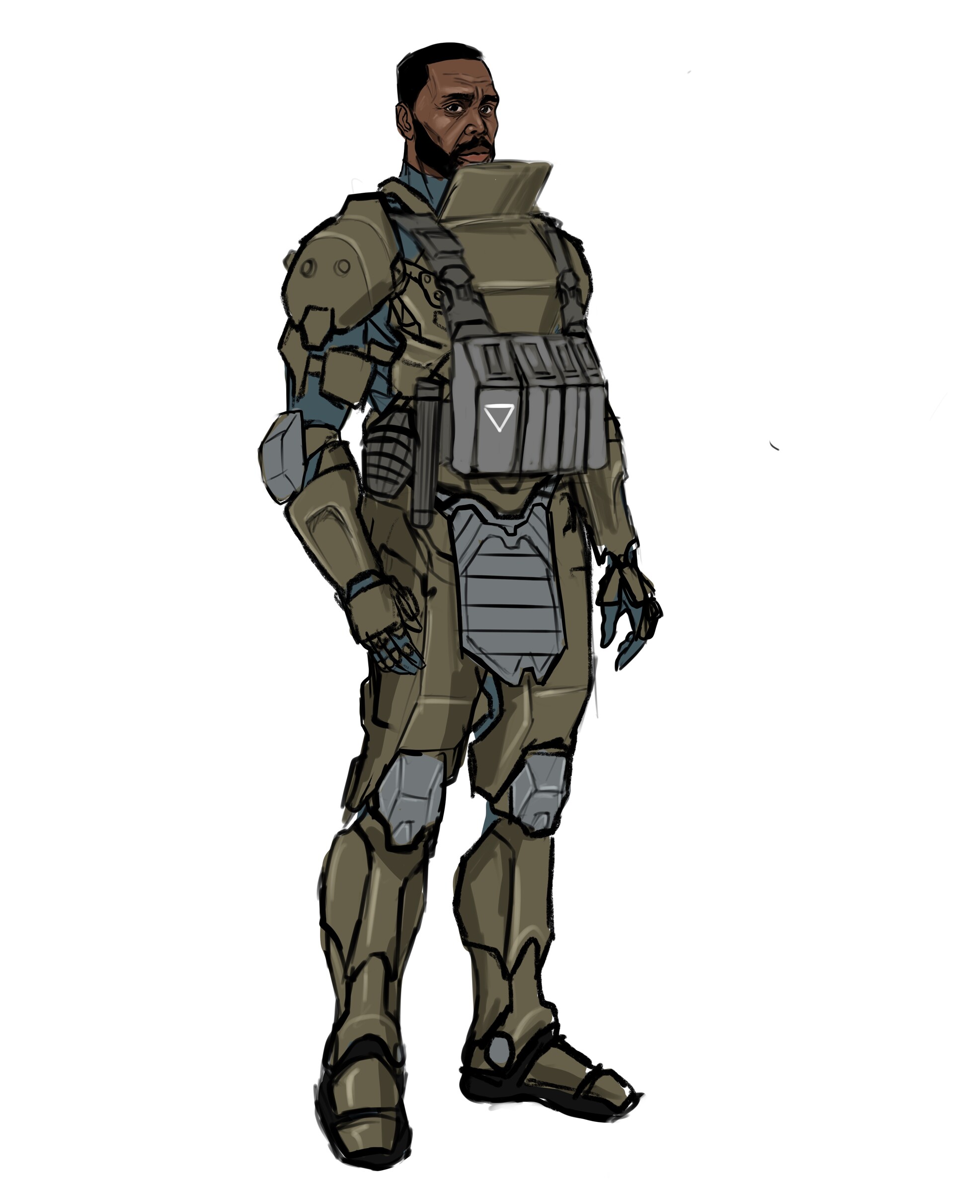 ArtStation - Character concept art of a genaral