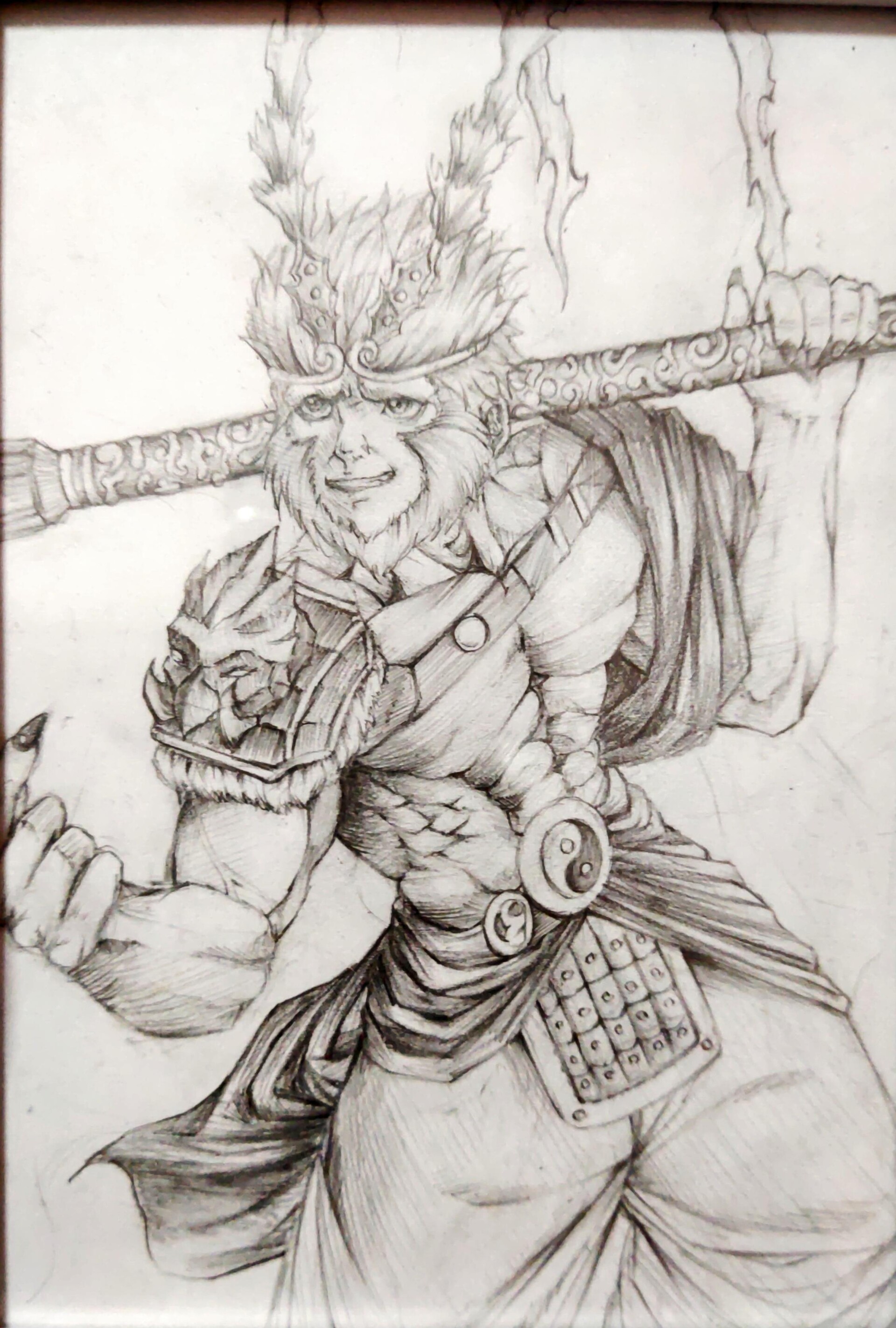 ArtStation - wukong sketch pencil
