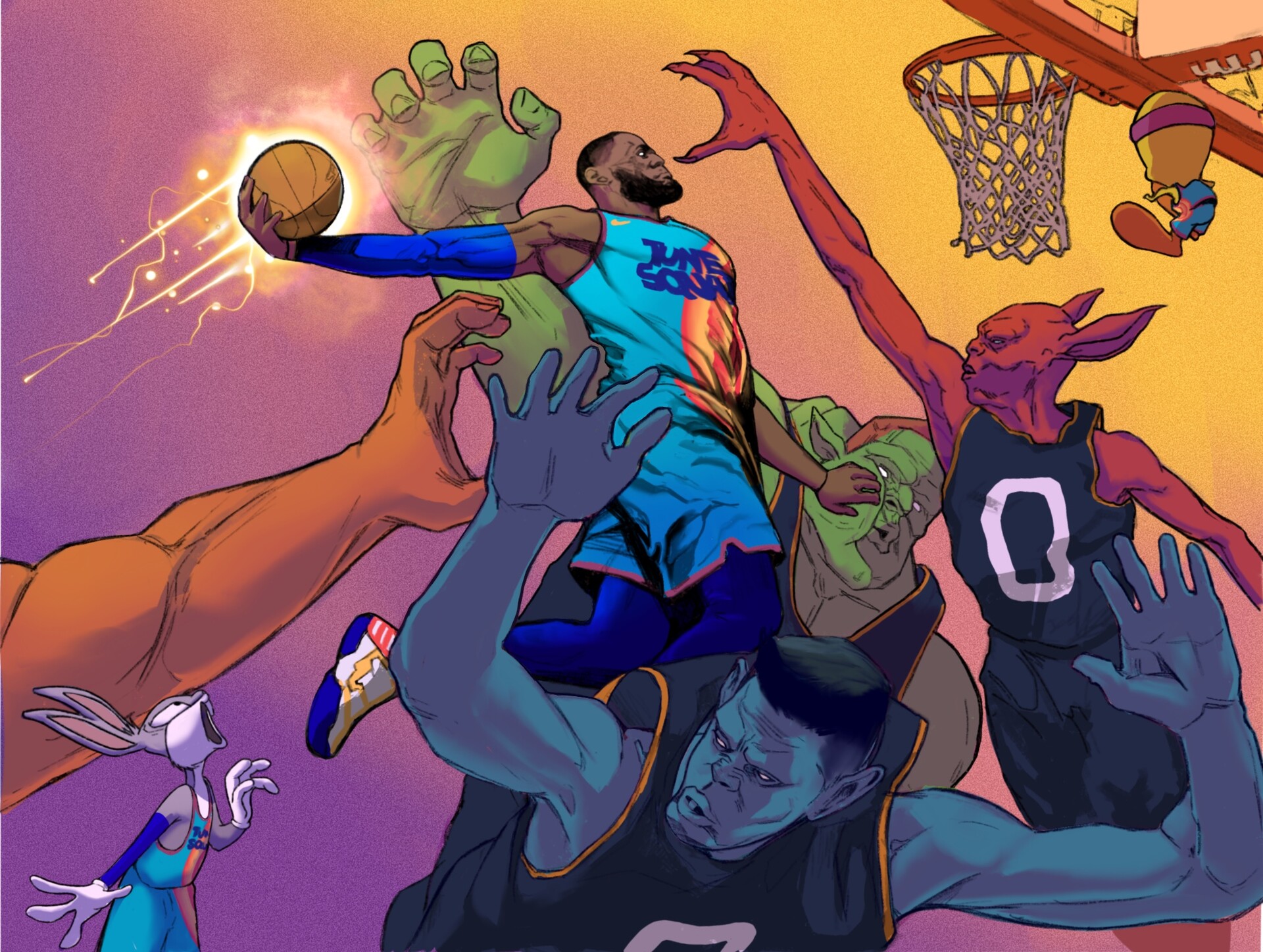 ArtStation - Space Jam illustration