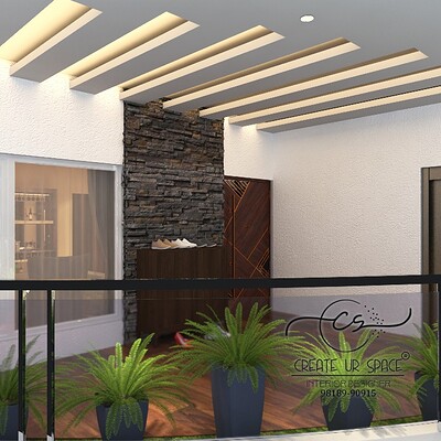 Car Porch False Ceiling Designs | Shelly Lighting