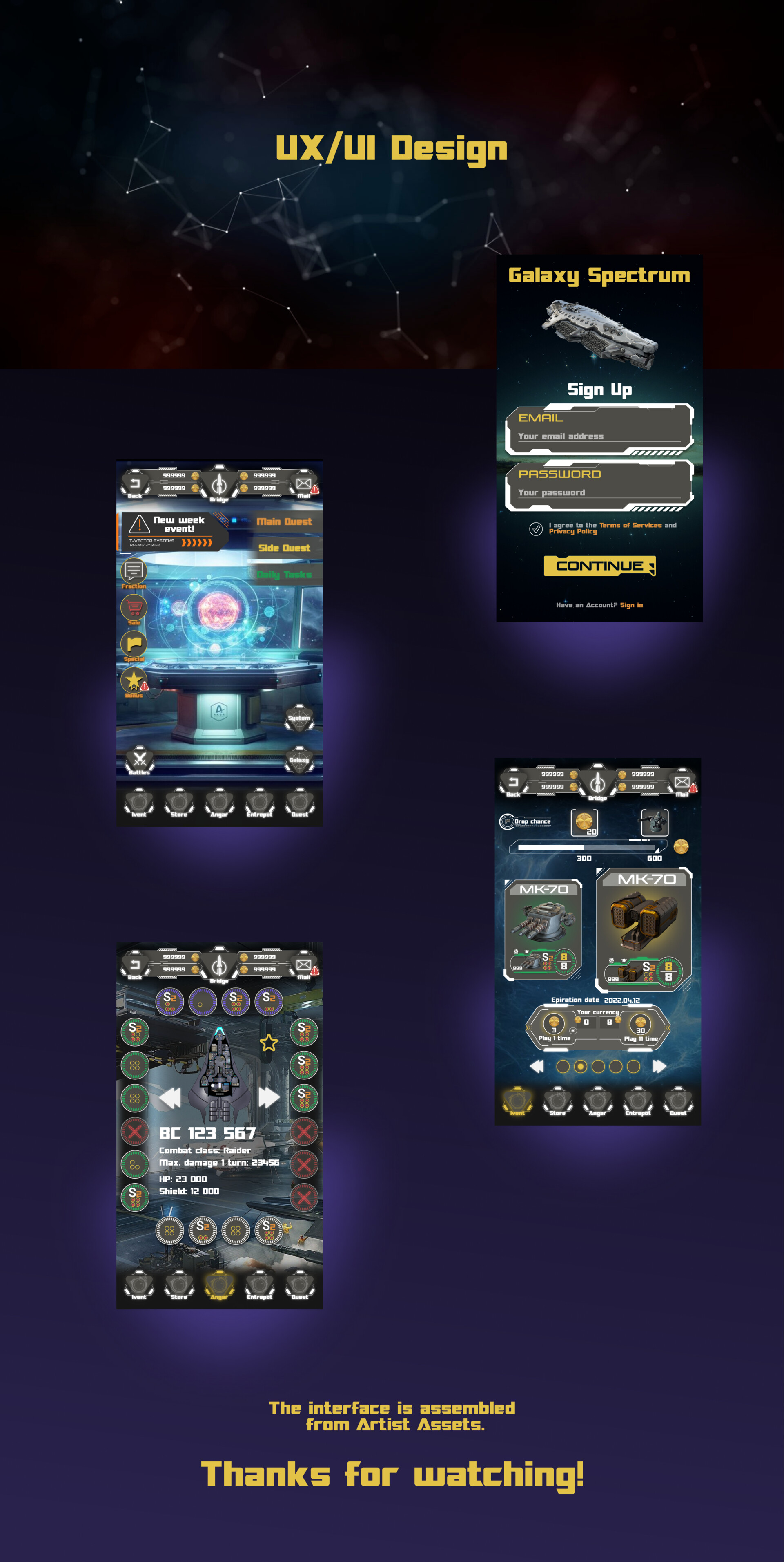 ArtStation - UX\UI interface game