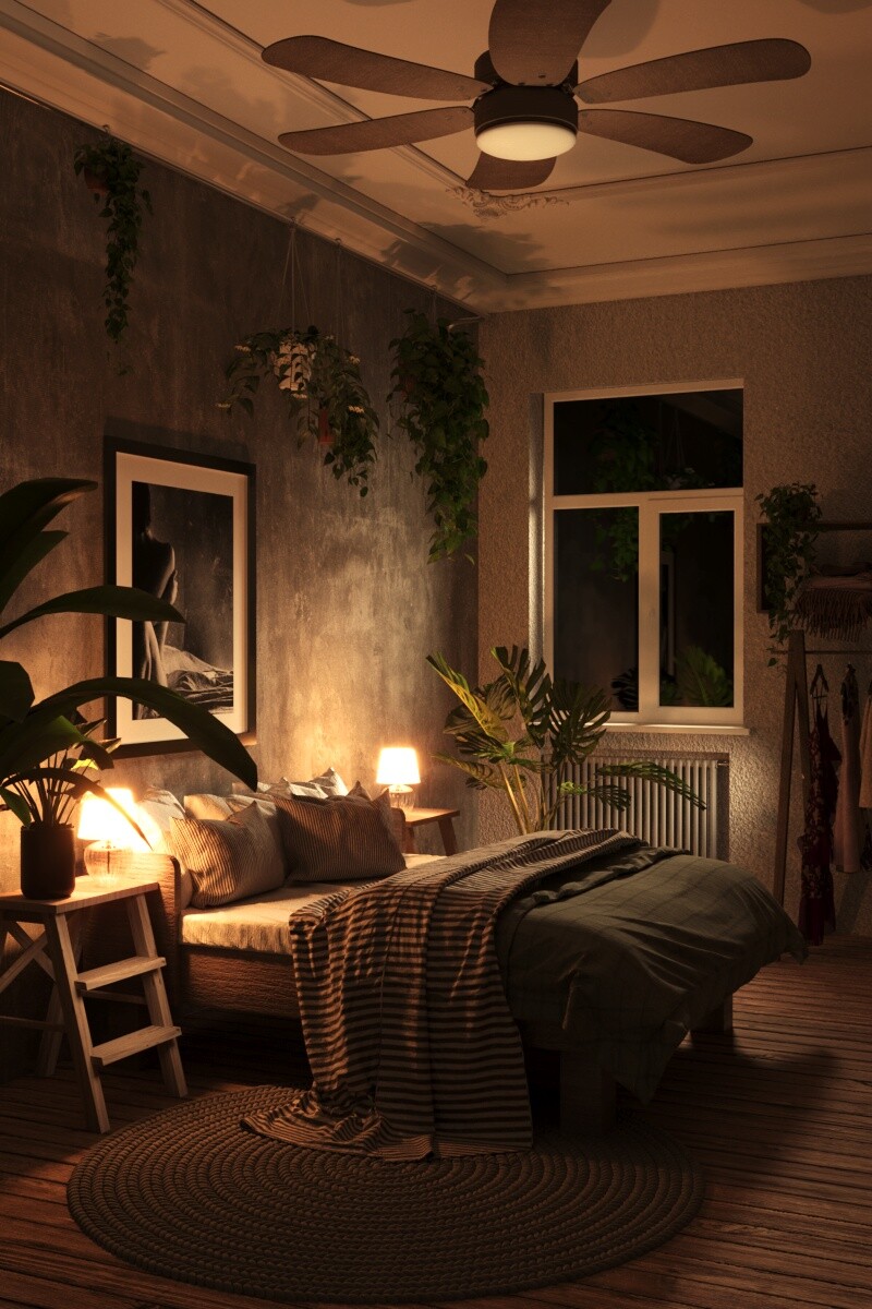 ArtStation - RENDER bedroom vizualization