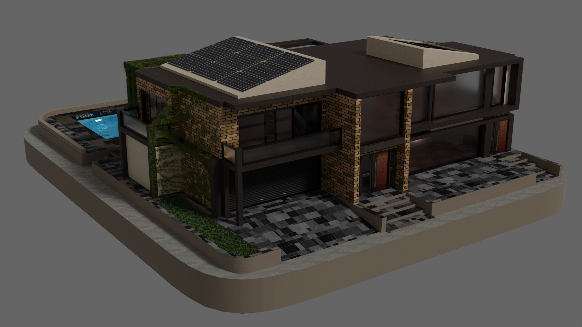 ArtStation - ArchVIS - Modern House