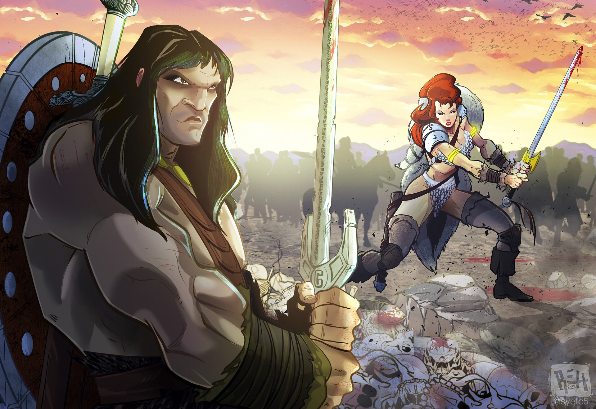 ArtStation - Conan Red Sonja