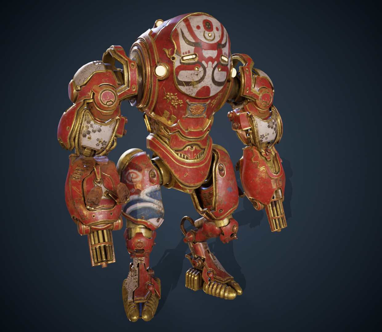ArtStation - Kabuki Robot - Textures