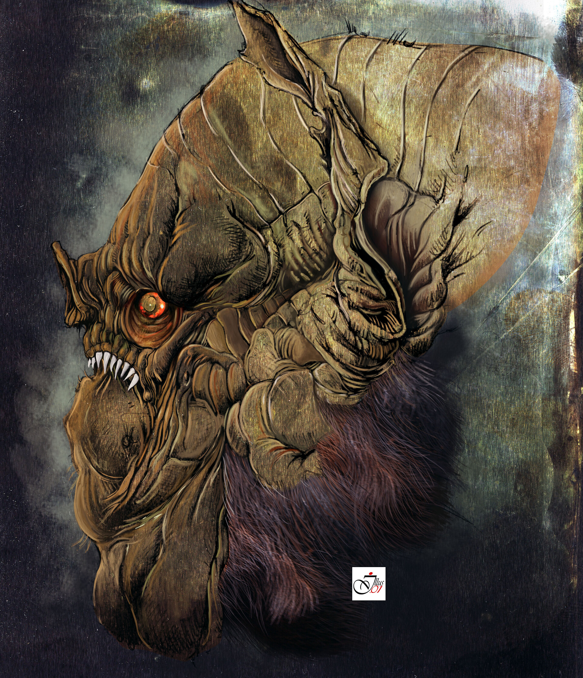 ArtStation - Bat Creature Portrait