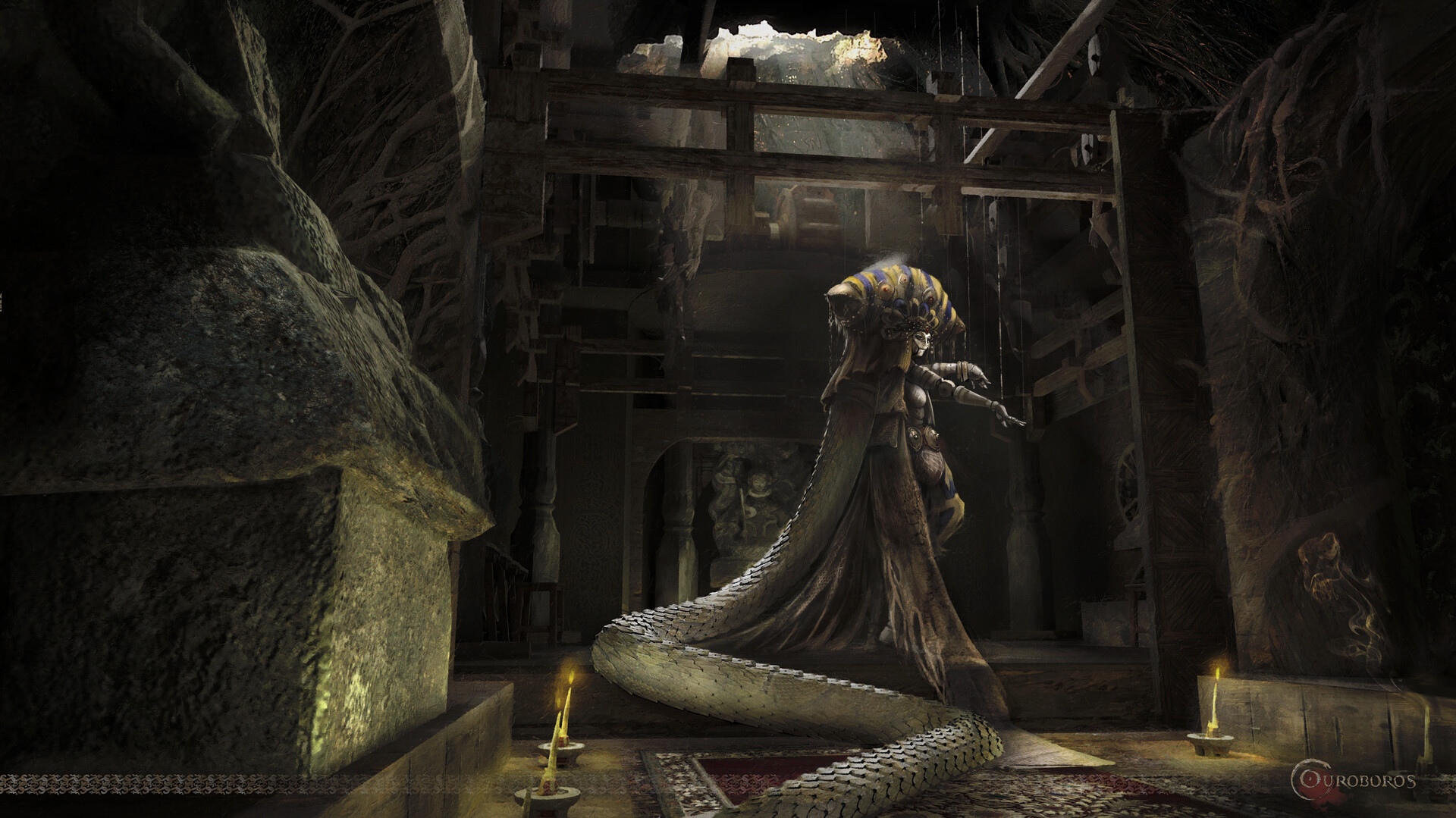 ArtStation - Ouroboros- Bai, the Pale Serpent