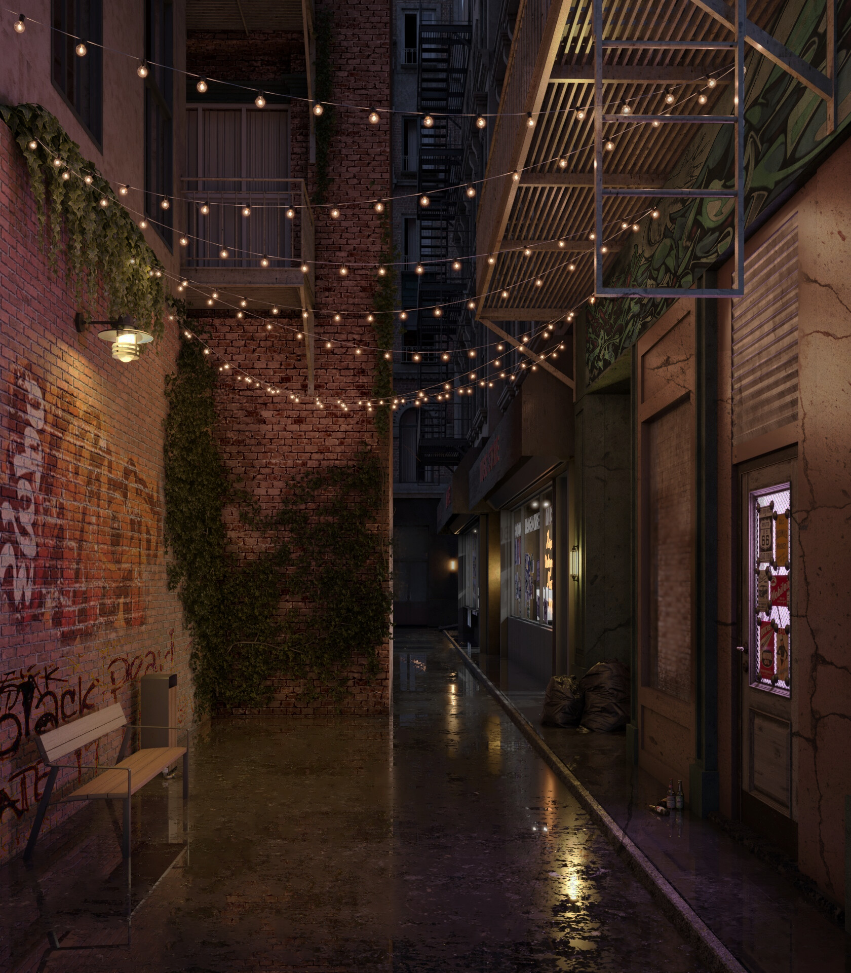ArtStation - alleyway