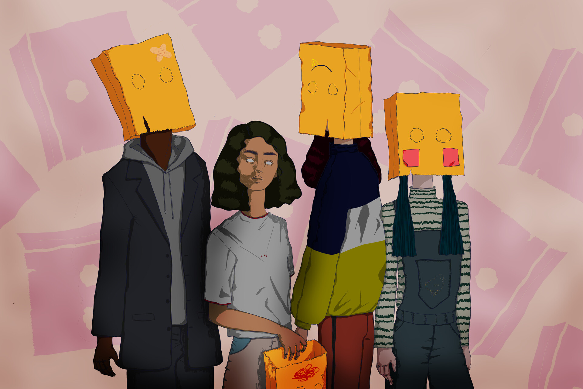 ArtStation - Paper Bag Friends