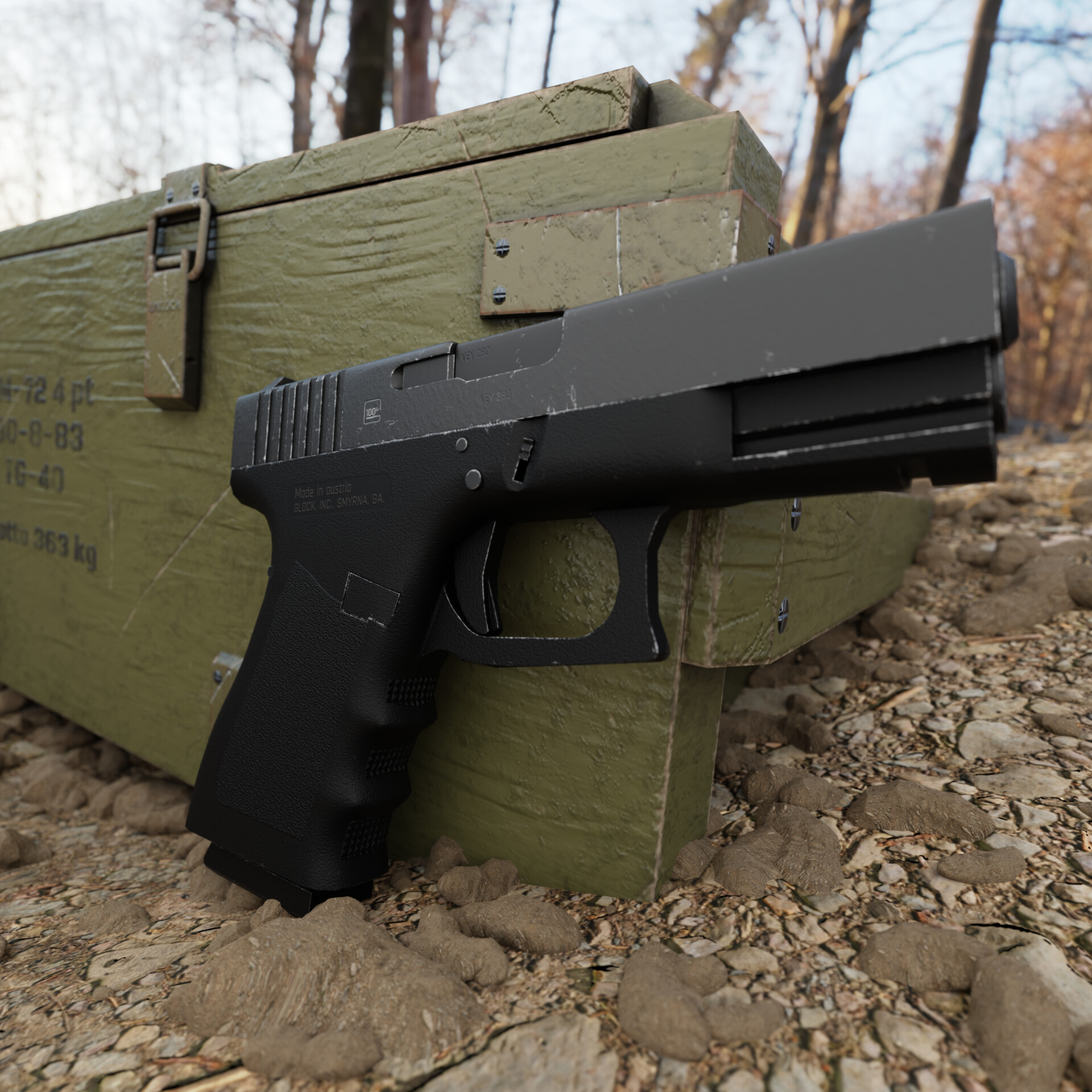 ArtStation - Glock 19 Game ready