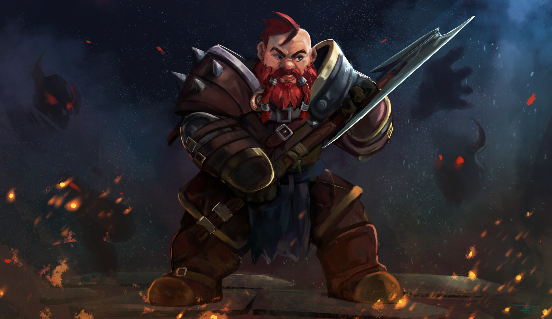ArtStation - Dwarf in the dungeon
