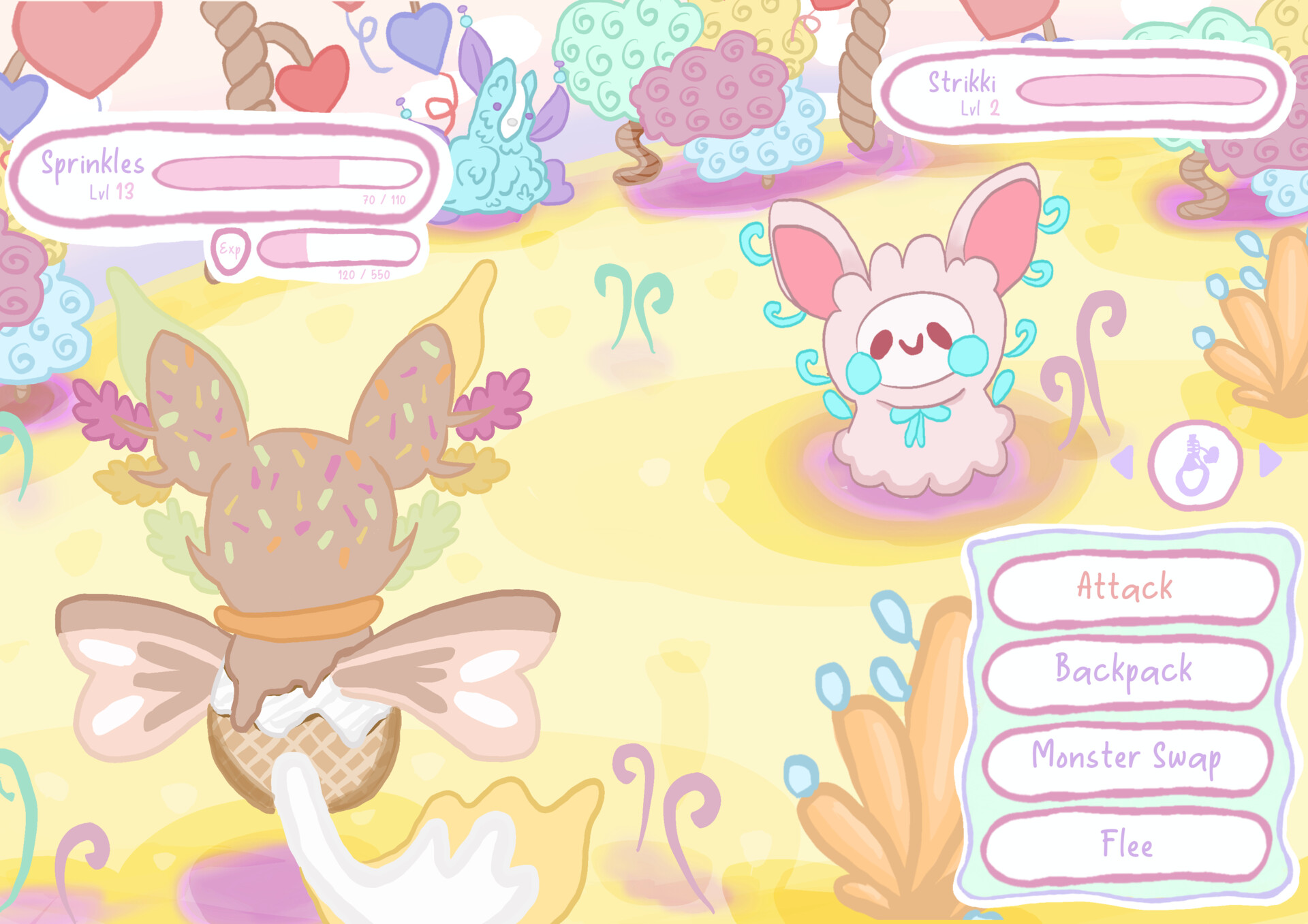 ArtStation - Ethereal Keys - Monster Battle