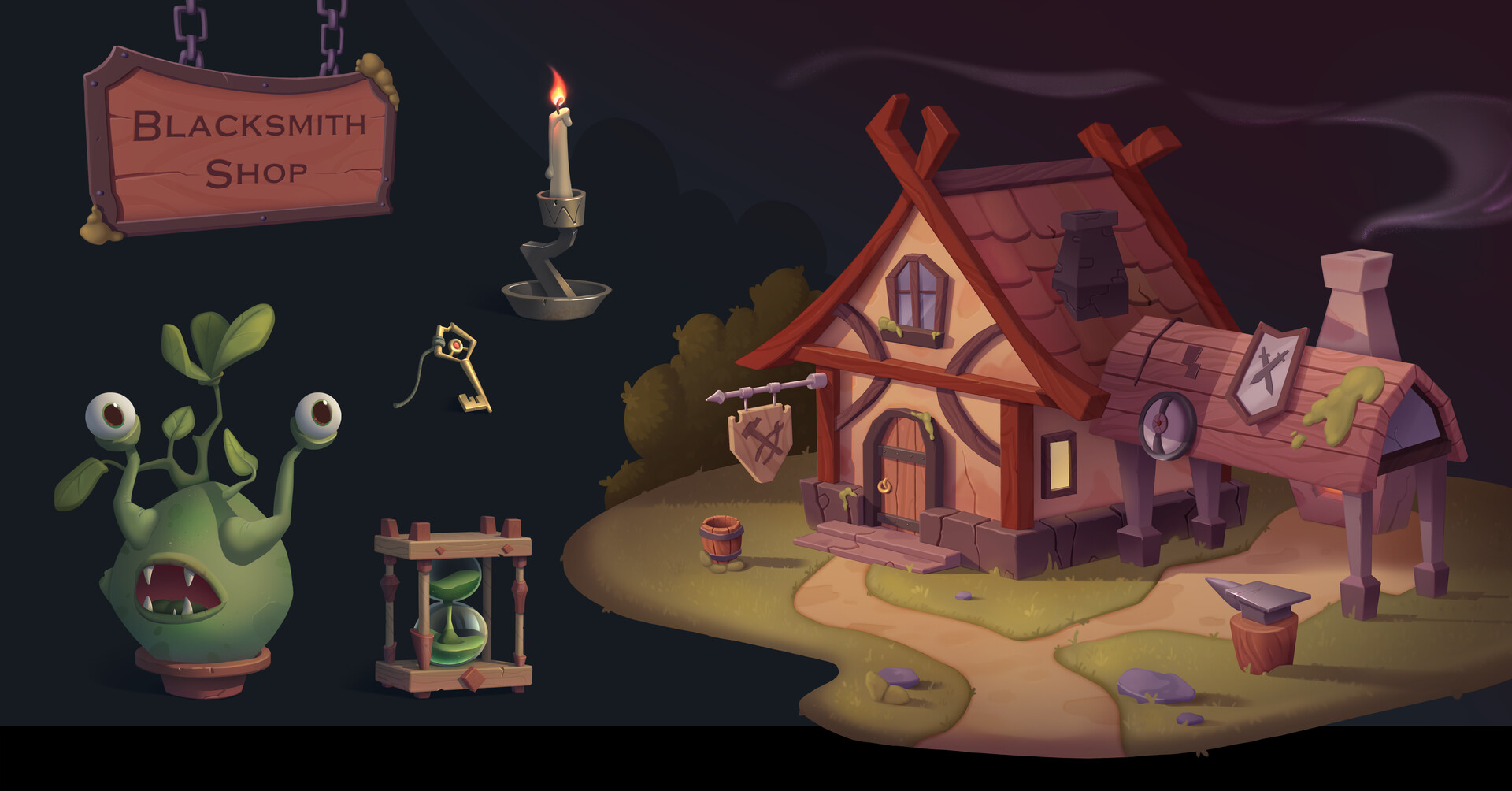 ArtStation - Blacksmith Shop