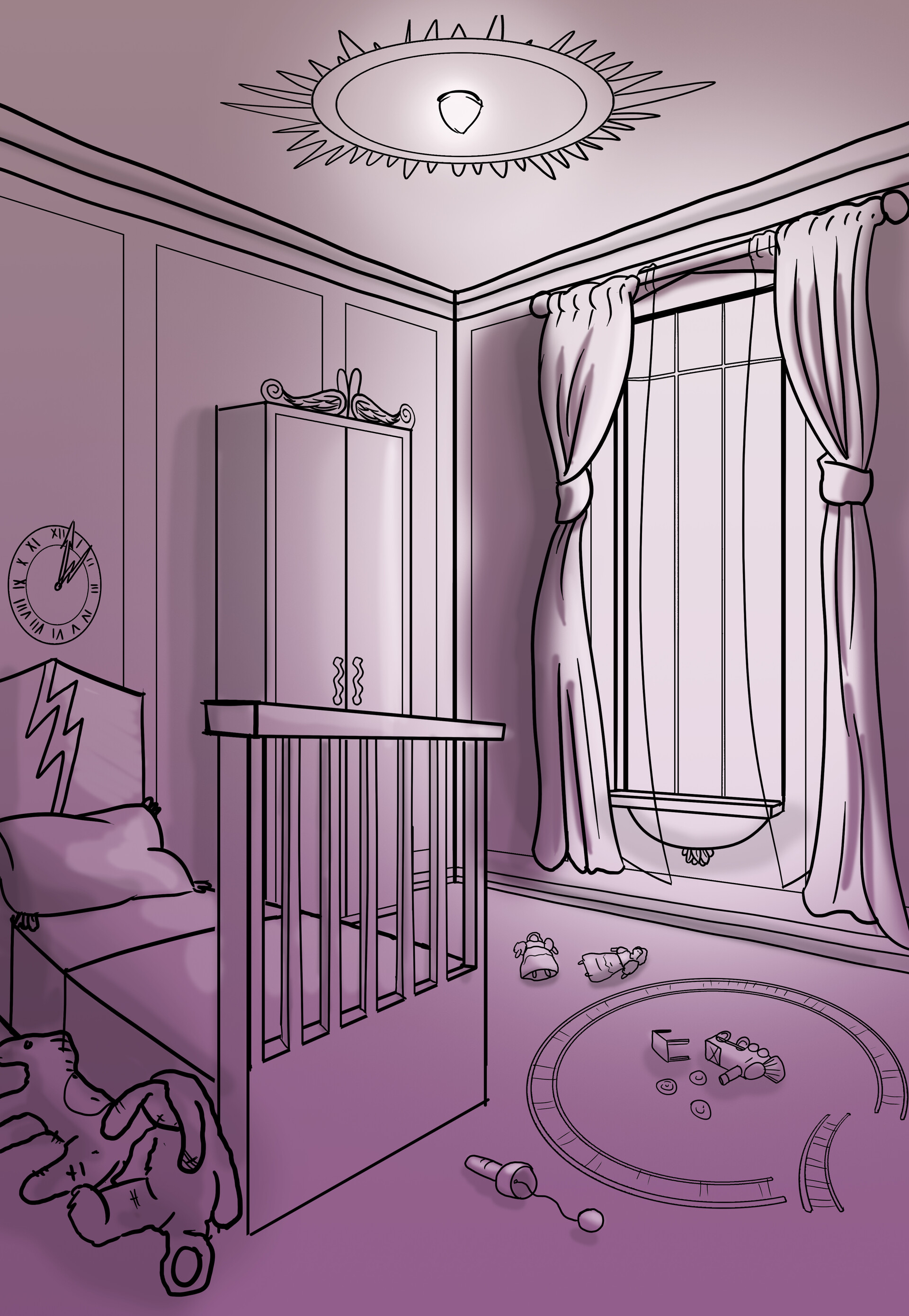 Sam Lawrie - Concept Art for untitled Stop Motion film