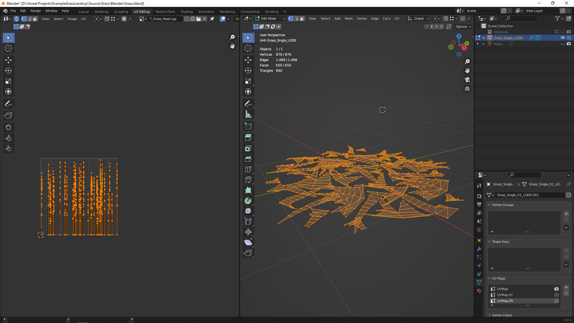 Ghislain GIRARDOT - Unreal Engine Tutorial - Gradual Landscape Grass