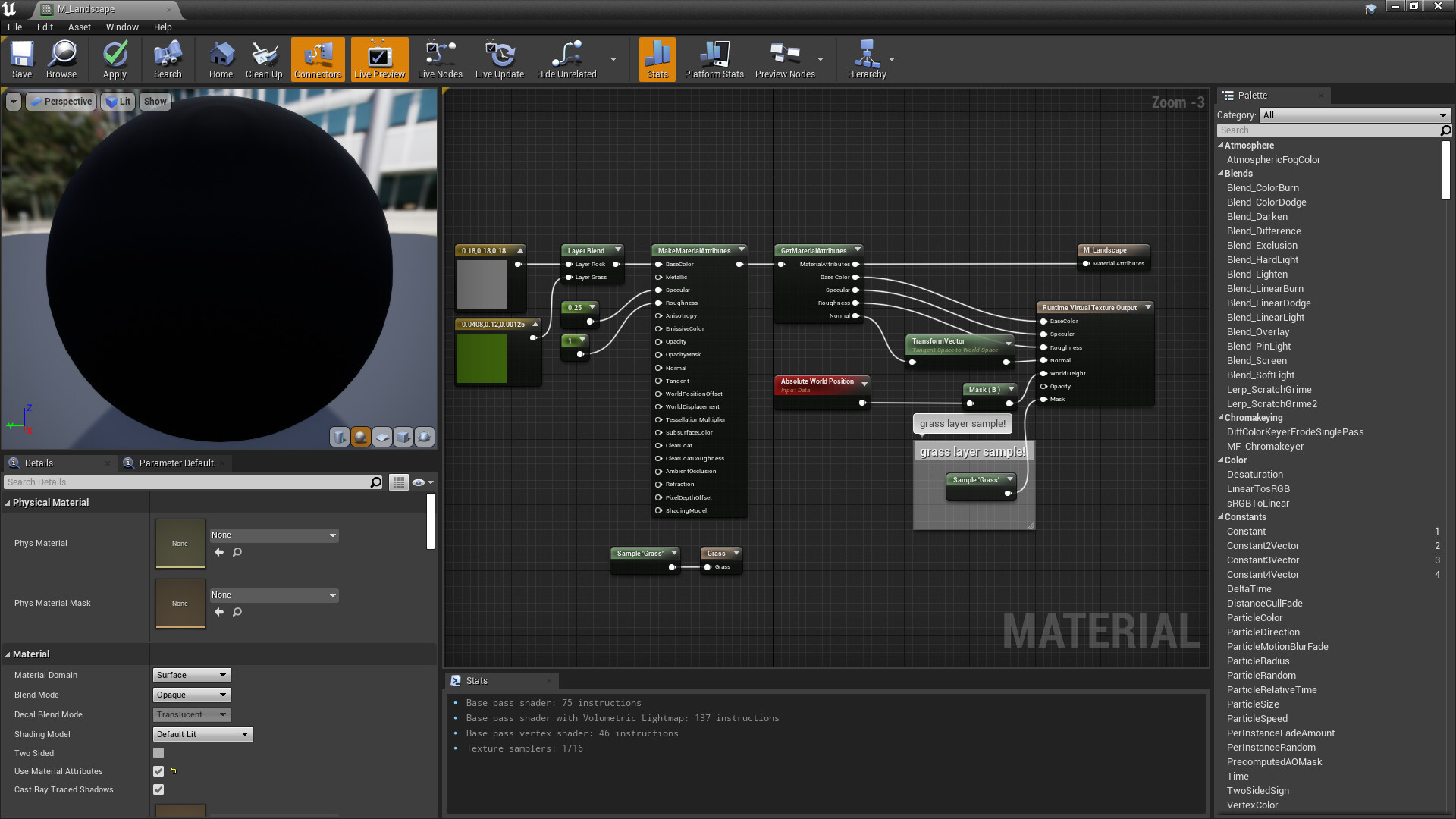 Ghislain GIRARDOT - Unreal Engine Tutorial - Gradual Landscape Grass