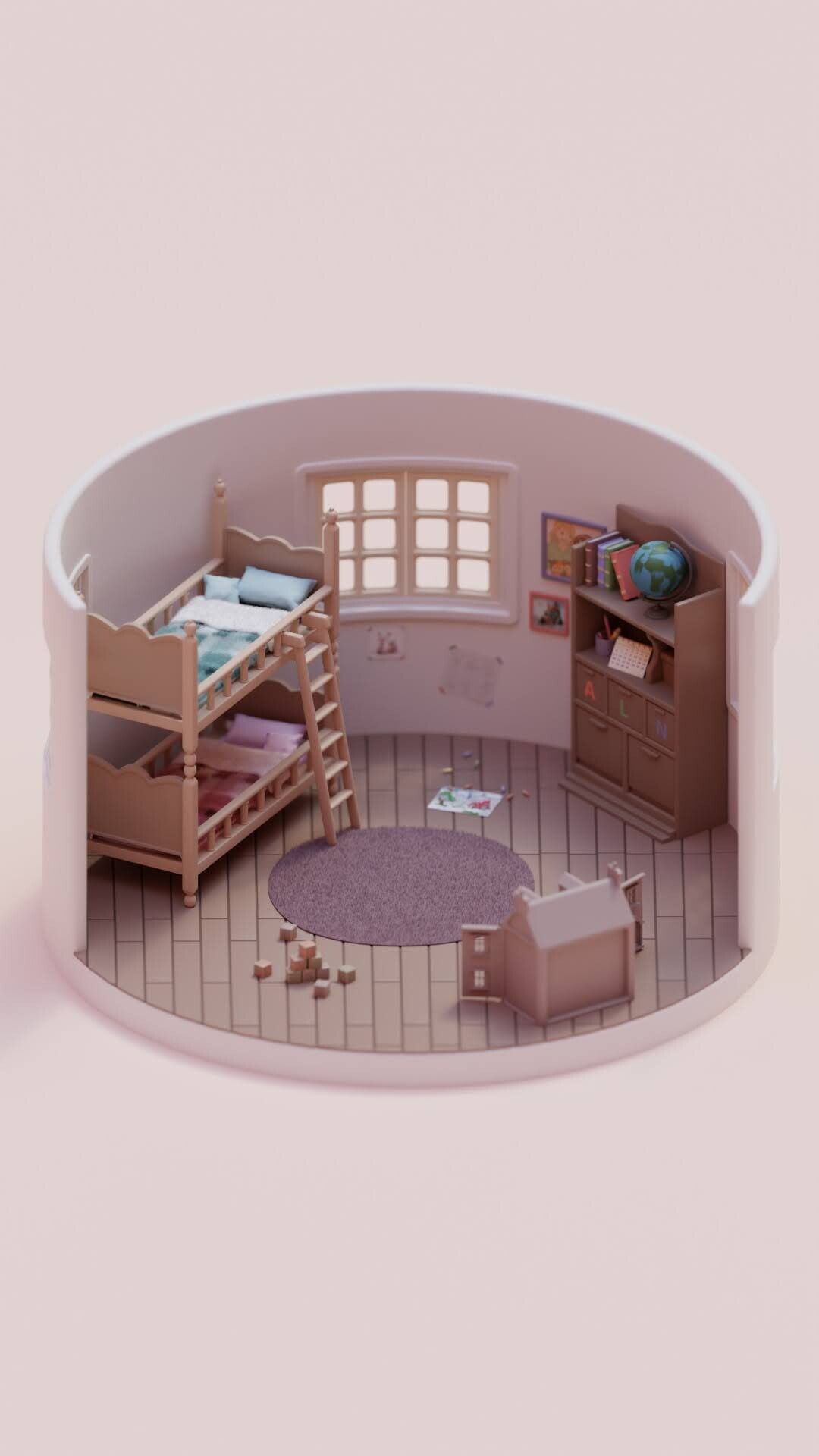 ArtStation - Cute Room Miniature