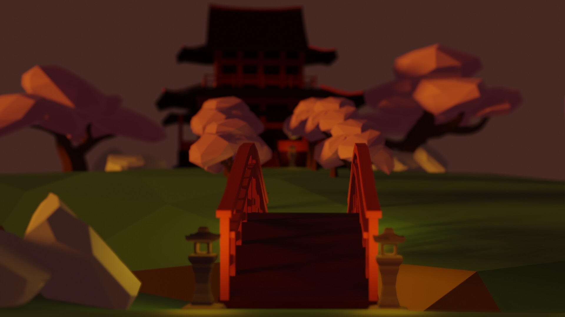 ArtStation - Low-Poly Japanese Assets