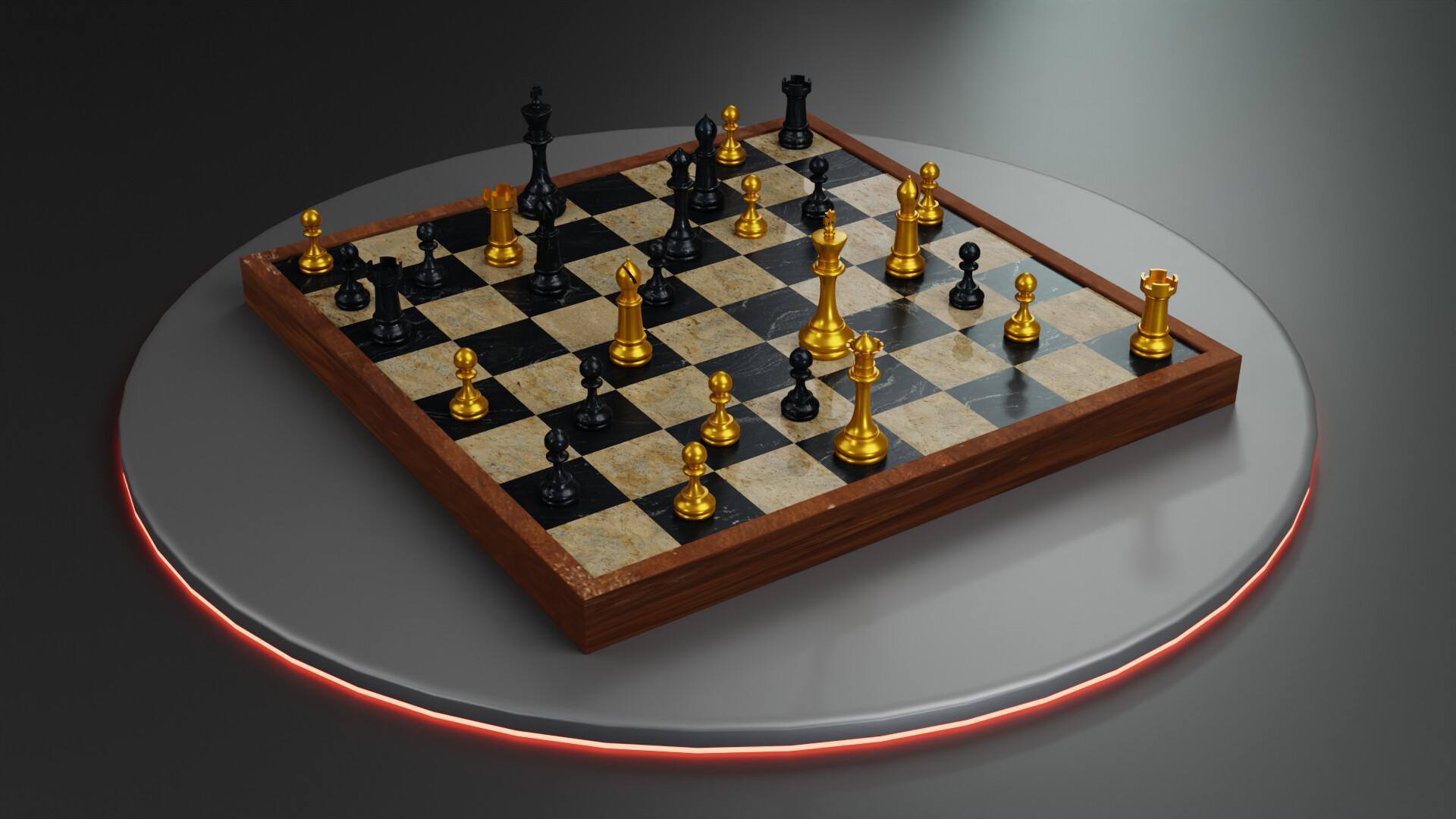 ArtStation - CHESS GAME BOARD