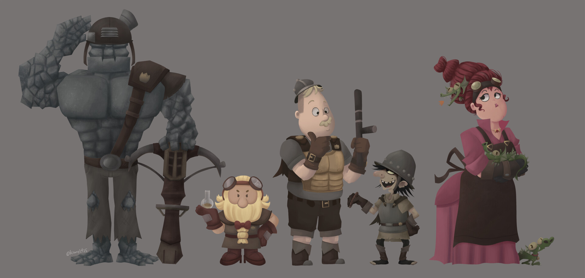 Camila Ambia Wang / Open To Work - Discworld- Character Design Line Up ...