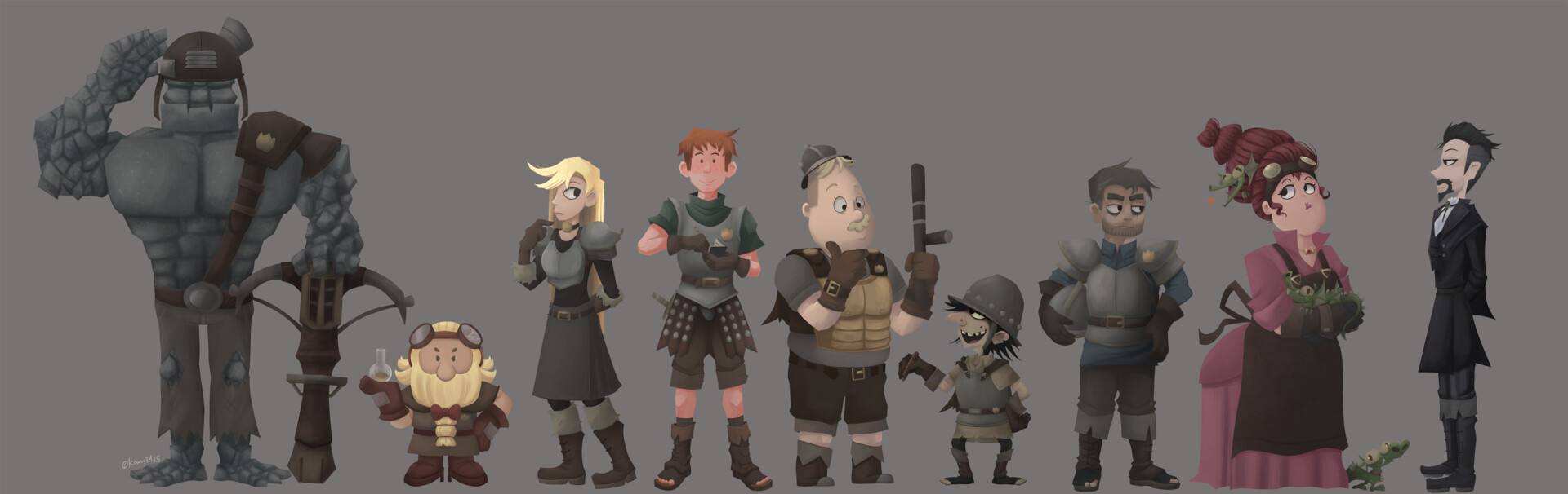 ArtStation - Discworld- Character Design Line Up (The Night Watch Series)