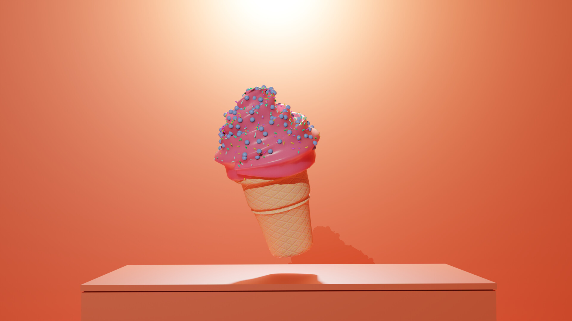 ArtStation - Creación helado , modelado, texturizado, geometry nodes ...