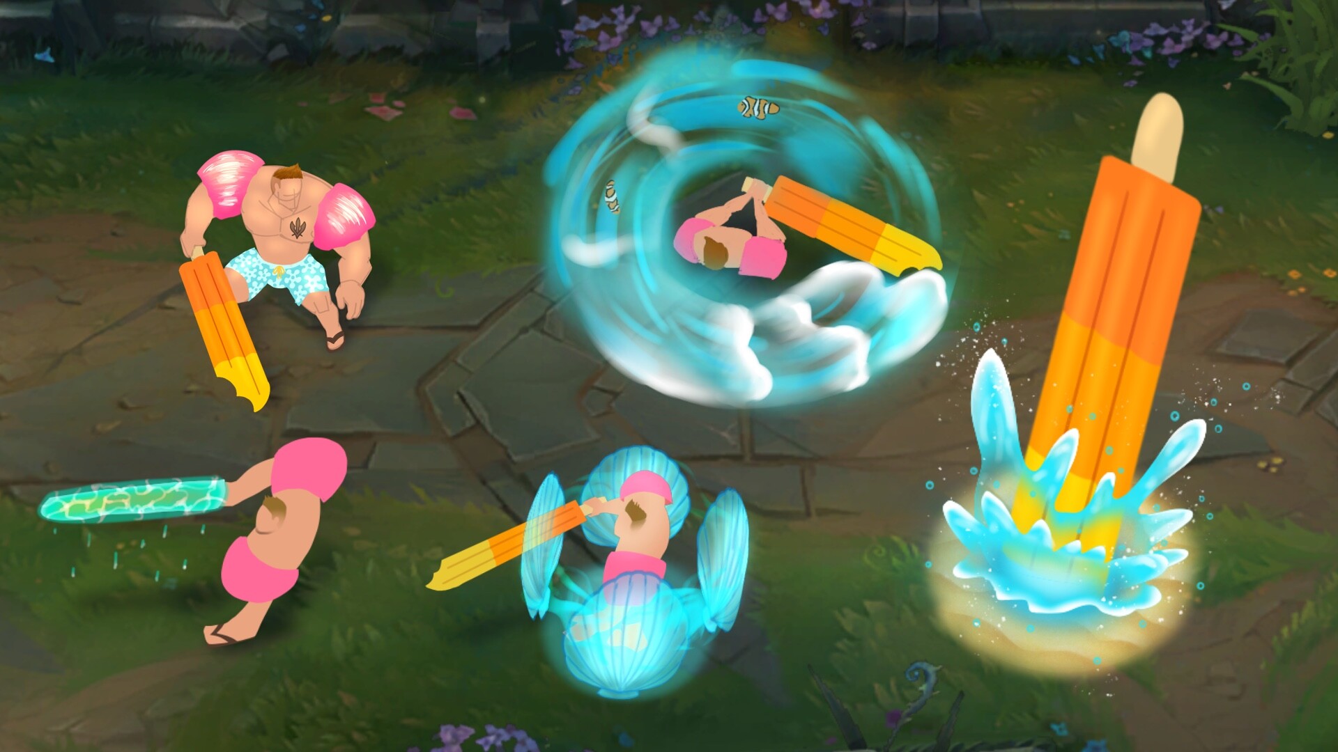 ArtStation - Pool Party Garen Skin Concept