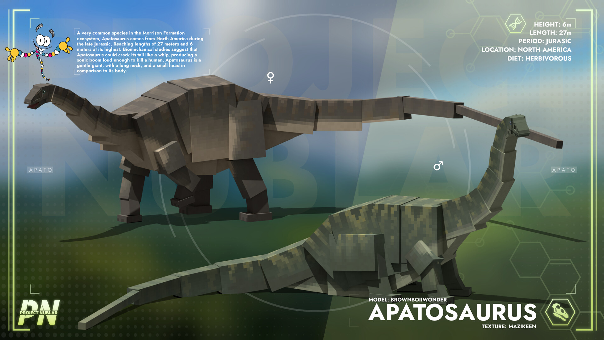 ArtStation - PROJECT: NUBLAR // Apatosaurus