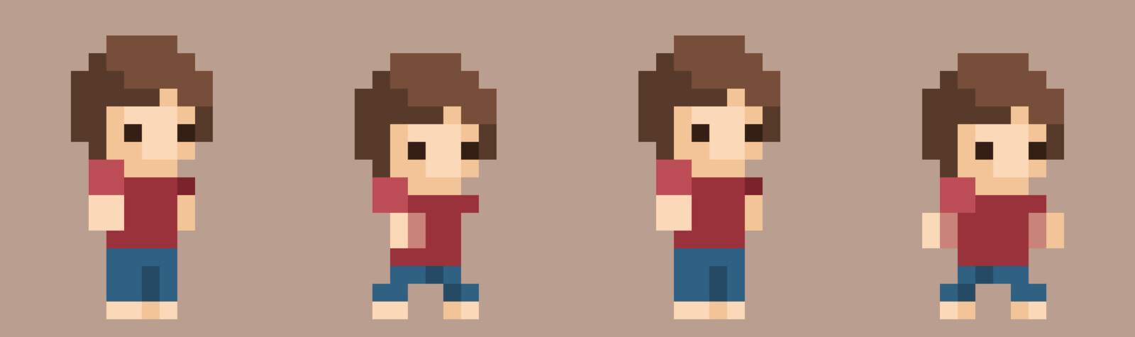 Meena Harry Persad - Timothy Shift: Character Sprite Sheet