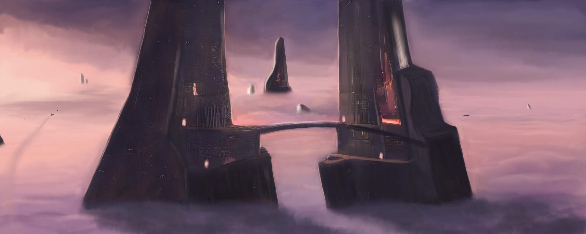 ArtStation - Cyber skyline