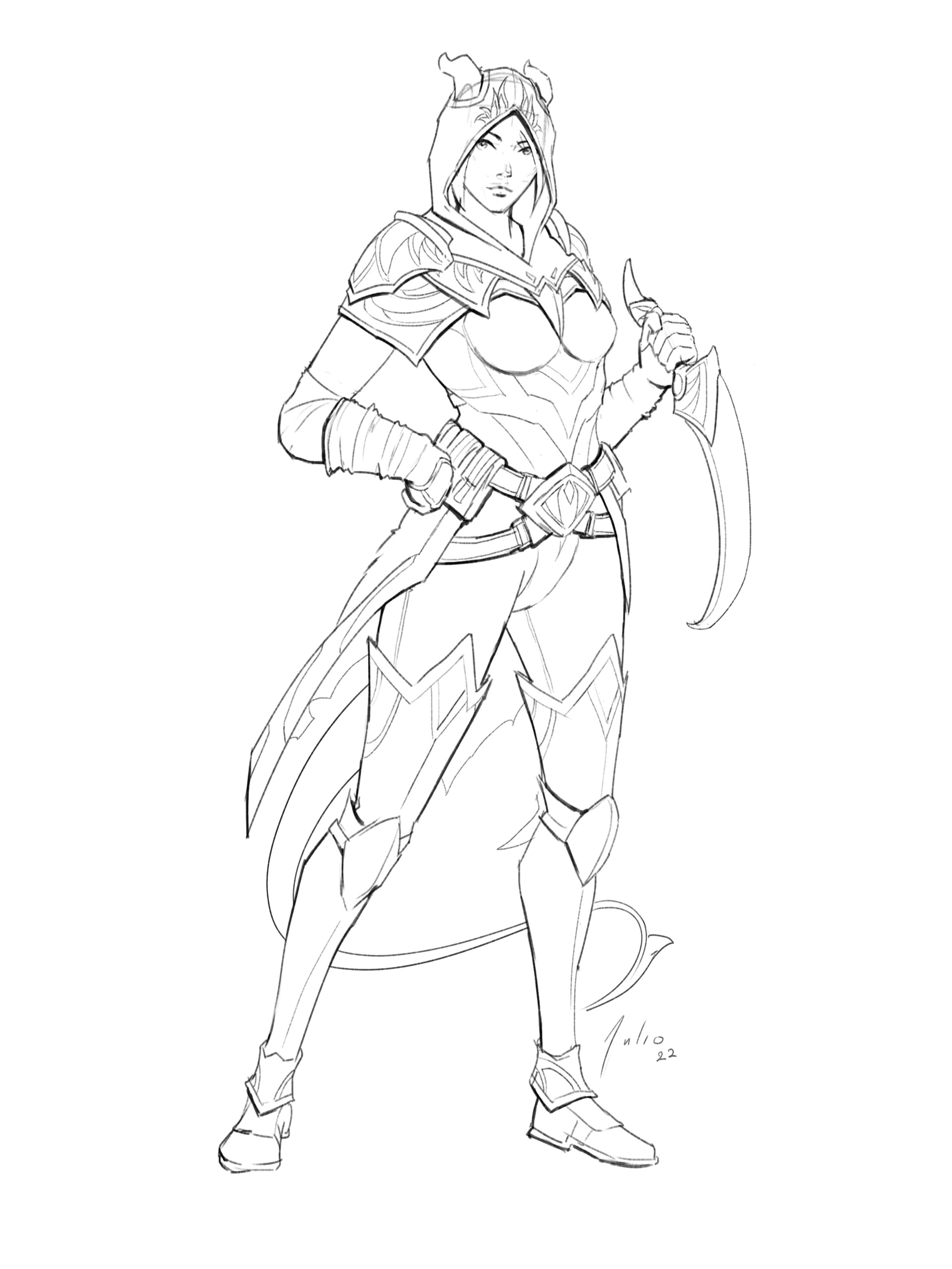 dnd rogue coloring pages