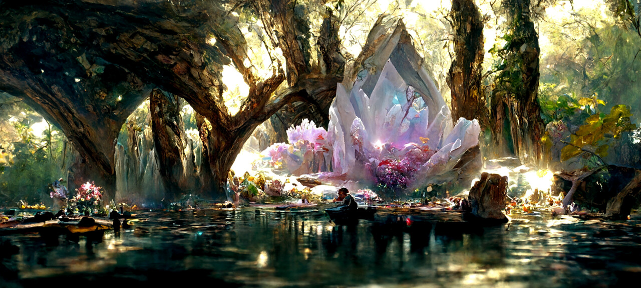 ArtStation - Crystal cave.