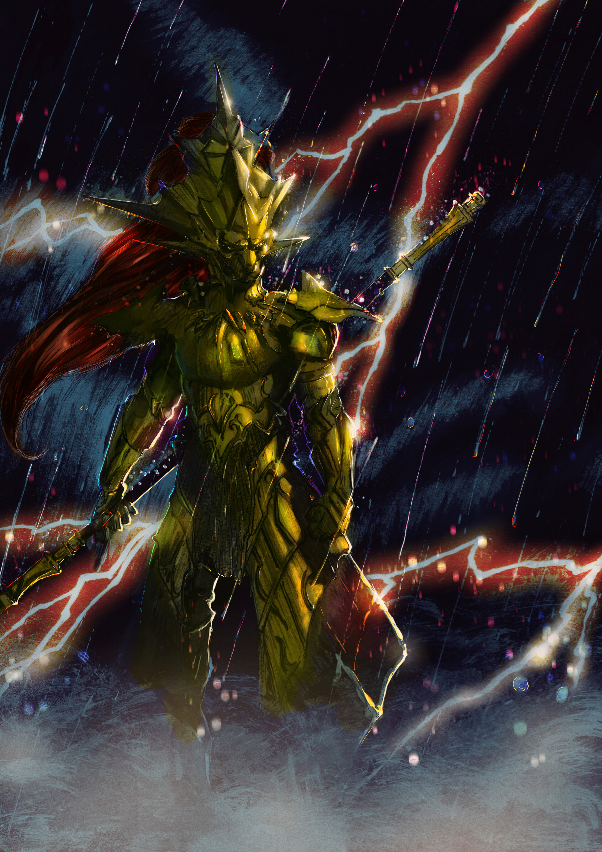 how to draw dragon slayer ornstein