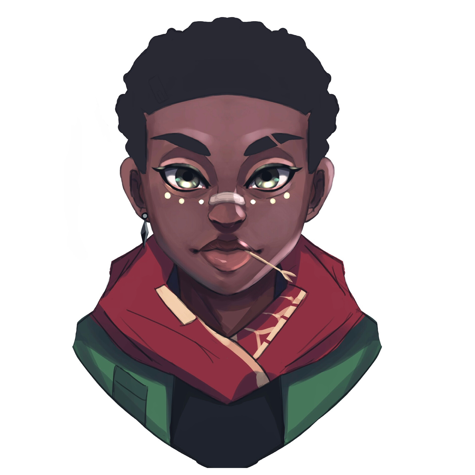 Nathan Duker Art - Character Sheet Comission (WIP)