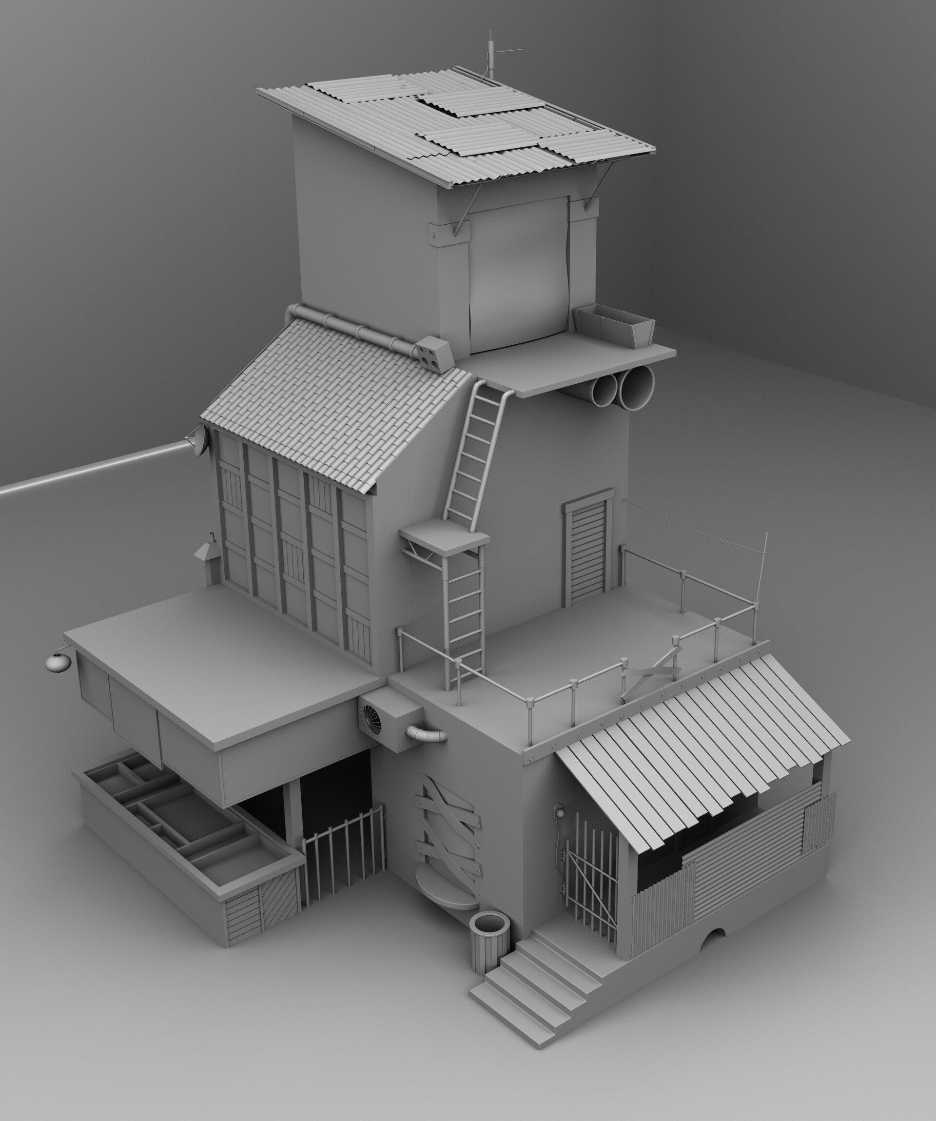 ArtStation - Modelling a creative house