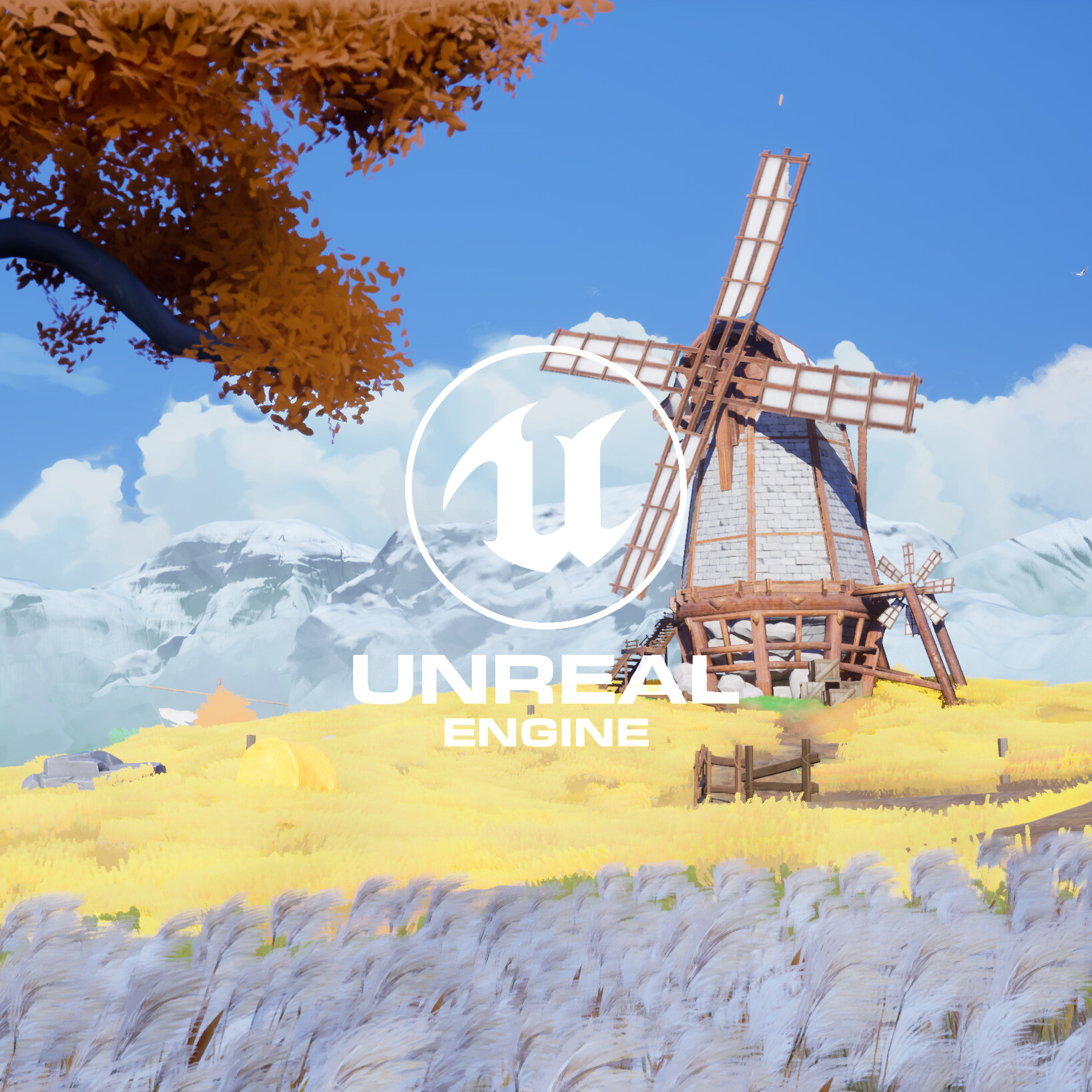 ArtStation - [Unreal Engine]windmill with Rice fields