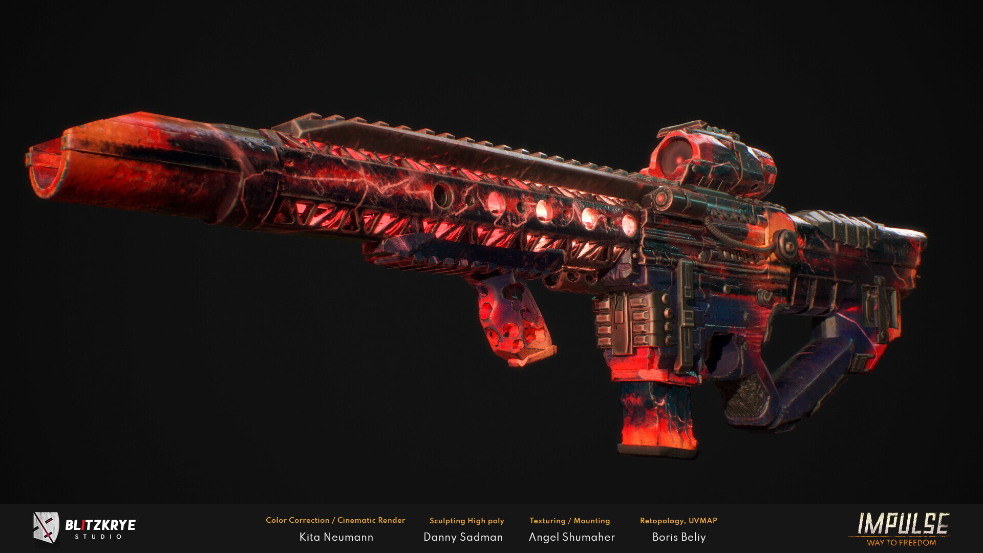 BLITZKRYE TEAM - "M4-Hm" Assault rifle skin "SUNRISE"