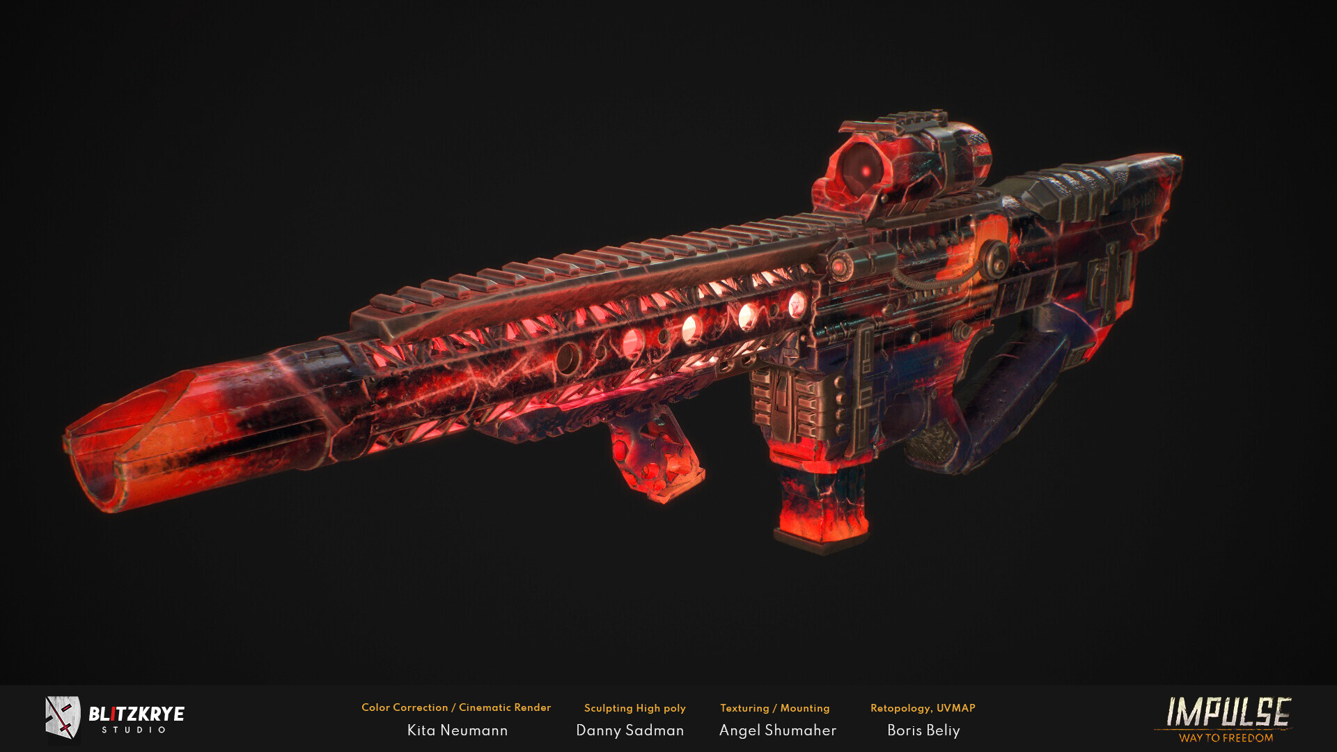 BLITZKRYE TEAM - "M4-Hm" Assault rifle skin "SUNRISE"