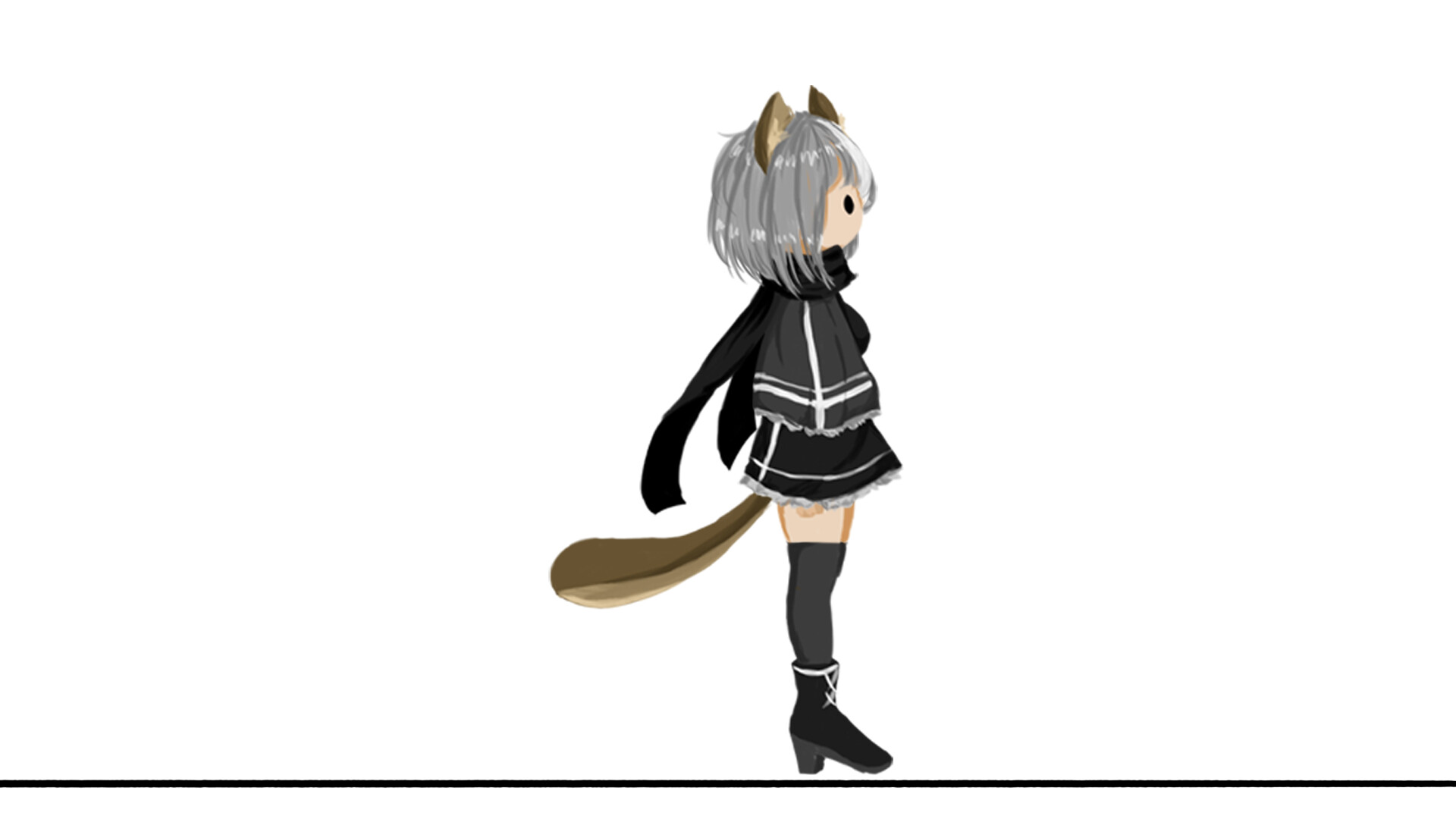 ArtStation - Own character 2D animation drawing (frames)