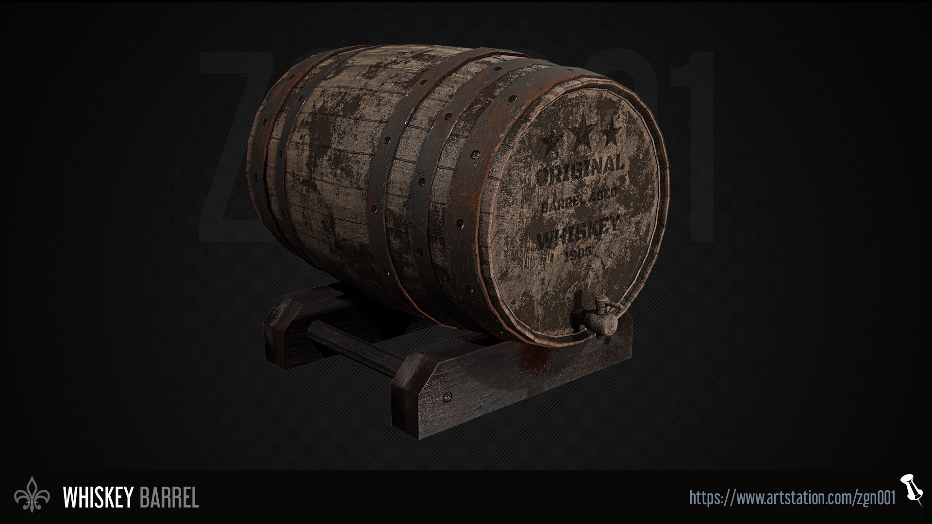 ArtStation - Whiskey Barrel