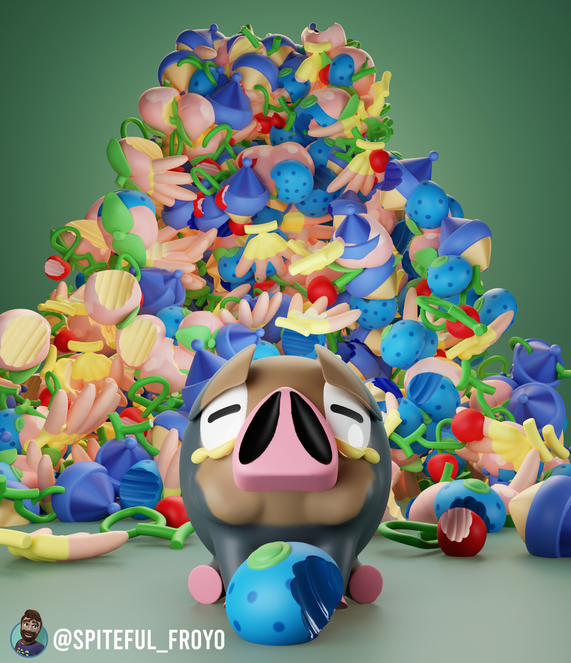 ArtStation - Lechonk's Food Pile