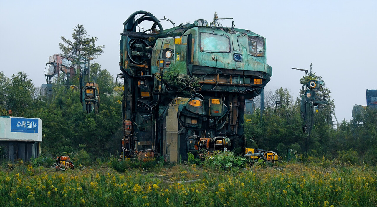 ArtStation - Futuristic abandoned buildings