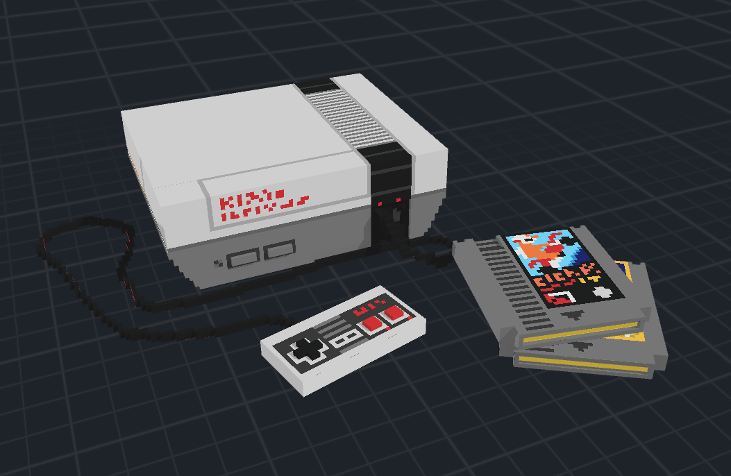 Mike Horton - NES Voxel Art