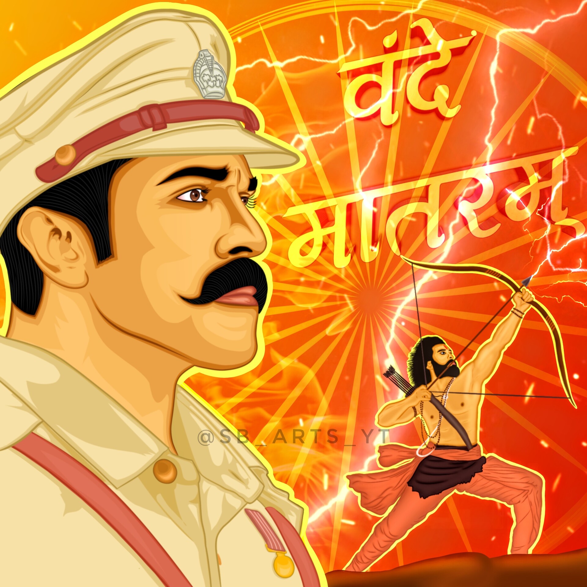 ArtStation - ALLURI SITARAMA RAJU from RRR