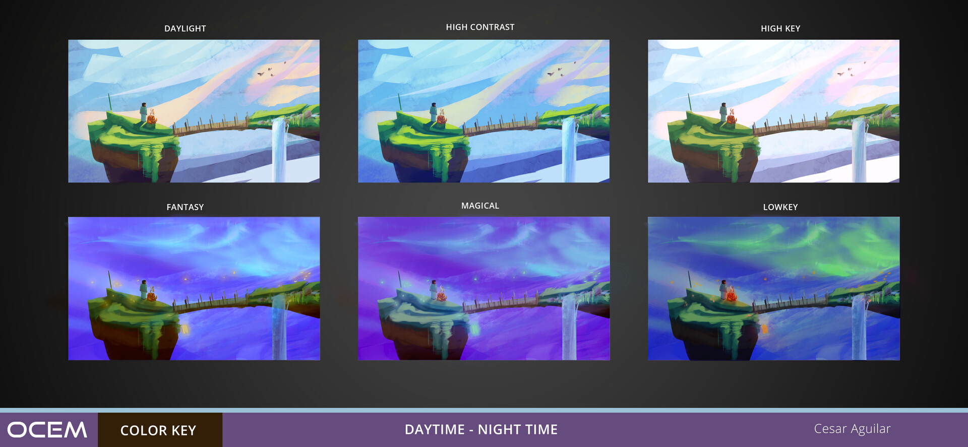 ArtStation - Color Keying for day and night