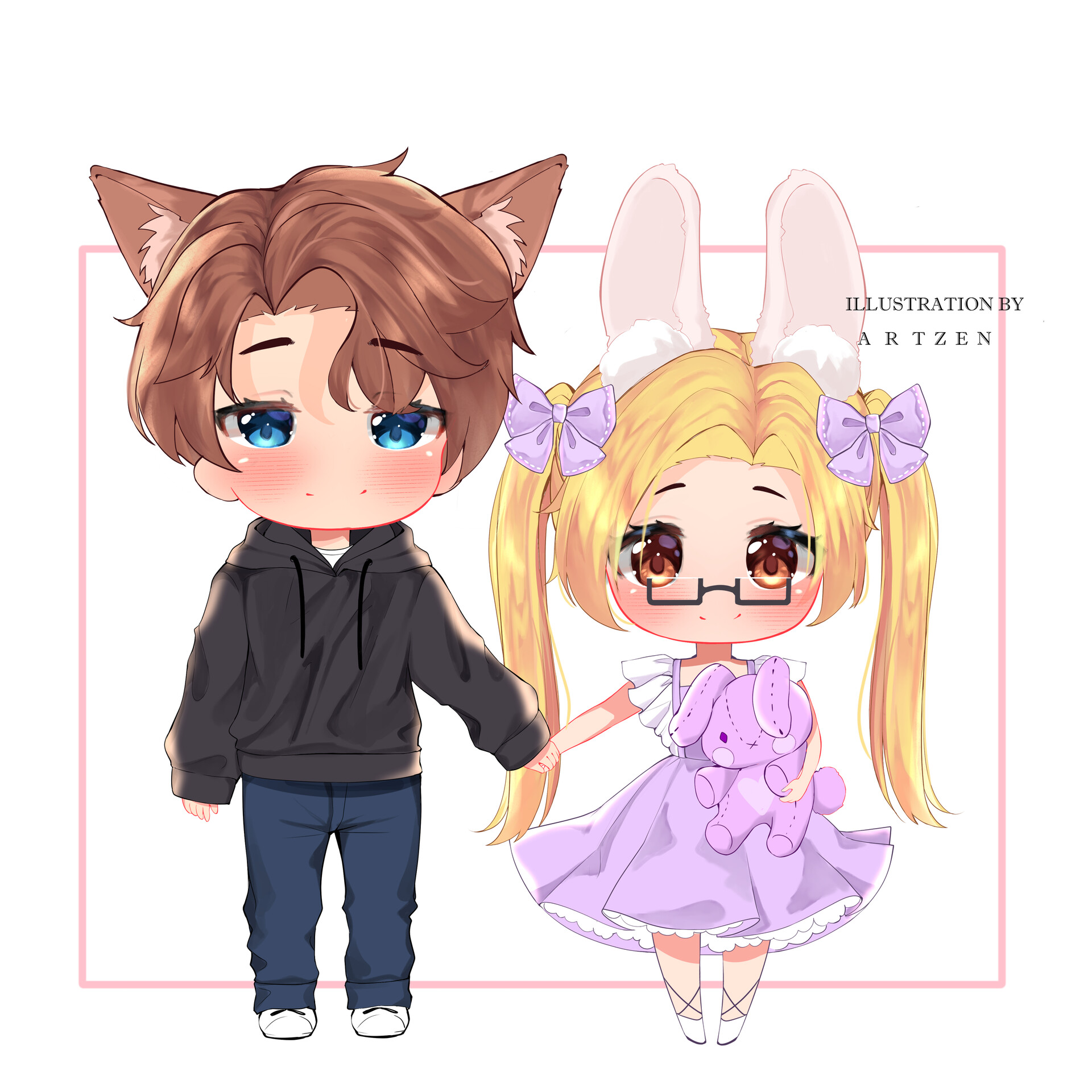 ArtStation - Couple Chibi