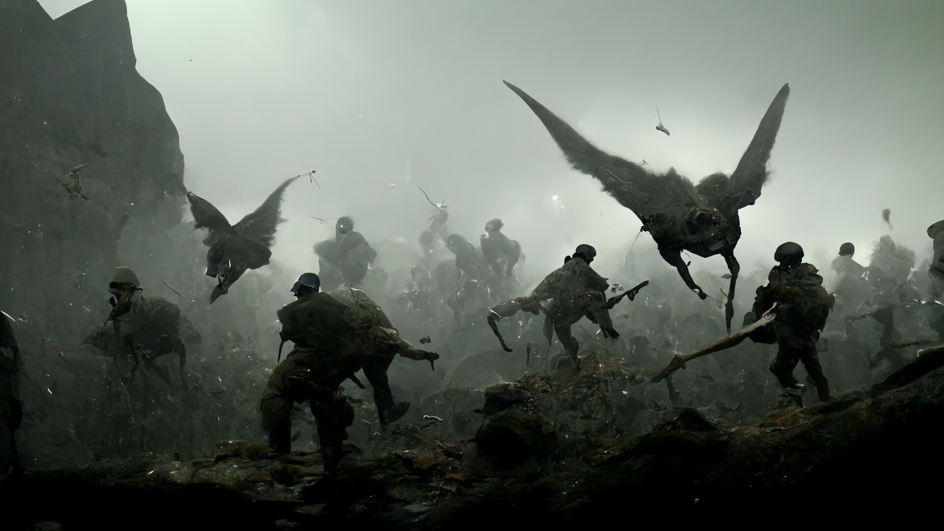 ArtStation - Fiendish chicken bat attack.