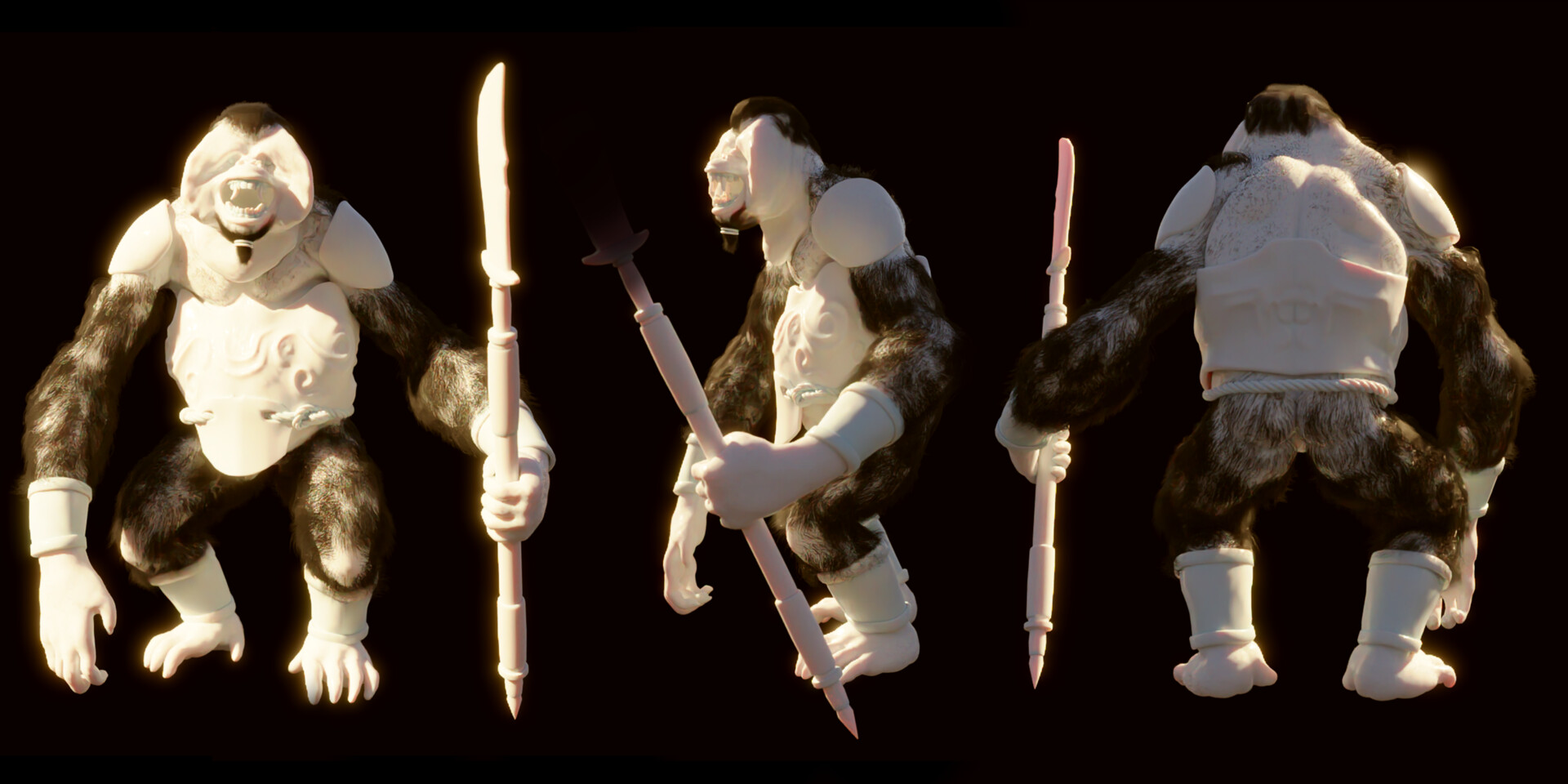 Aniket Bharati Art - The Orangutan Warrior