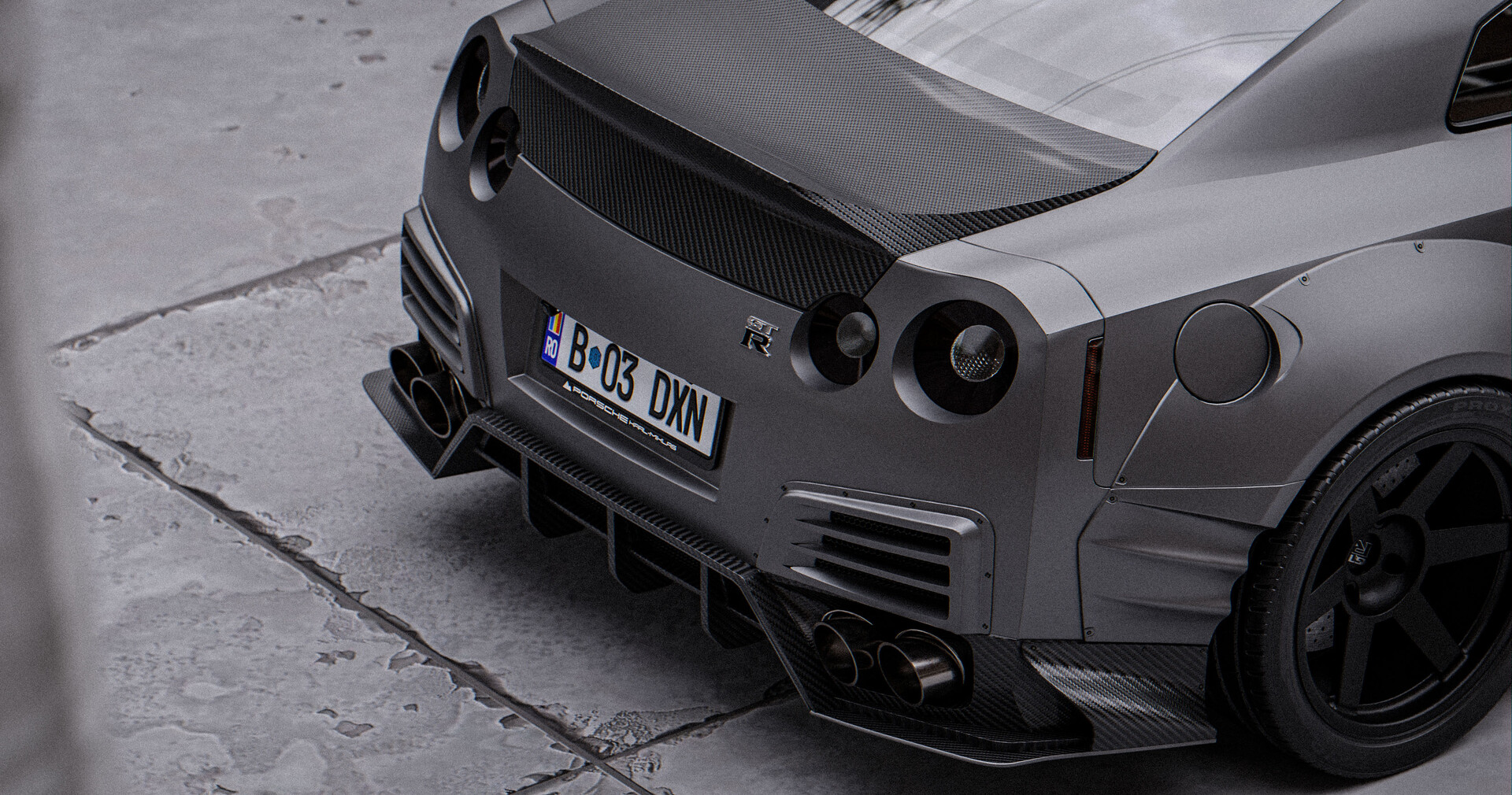 ArtStation - Wide body beast GT-R