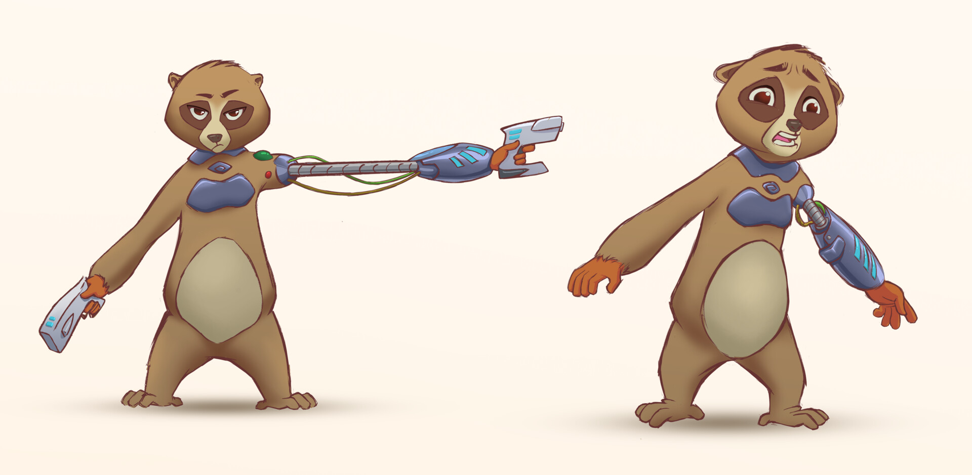 ArtStation - Kaia the loris - character poses